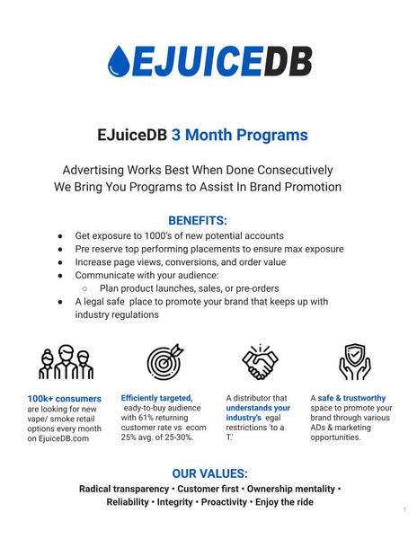 EjDB - Consecutive Packages – Ads.VapeRanger.com